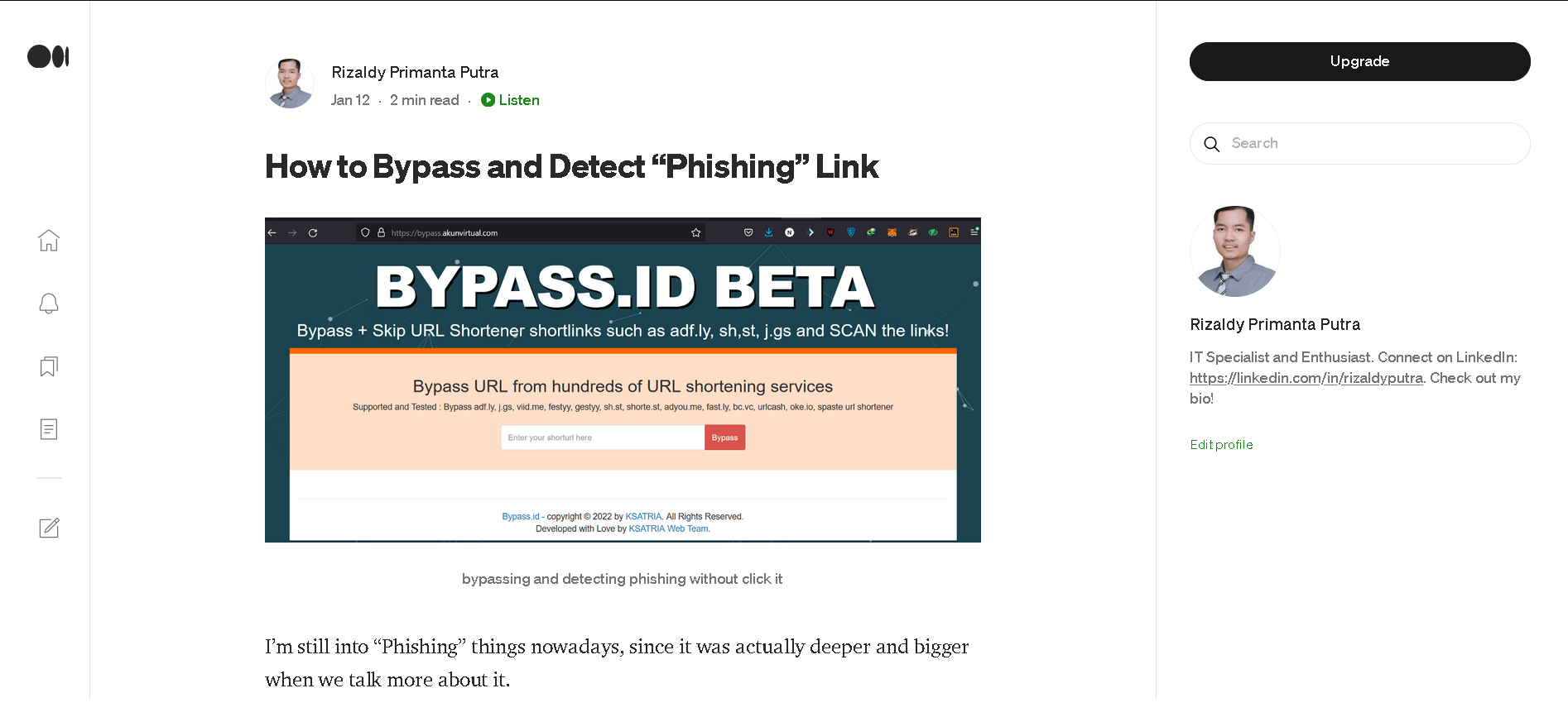 Bypass URL Shortener - KSATRIA