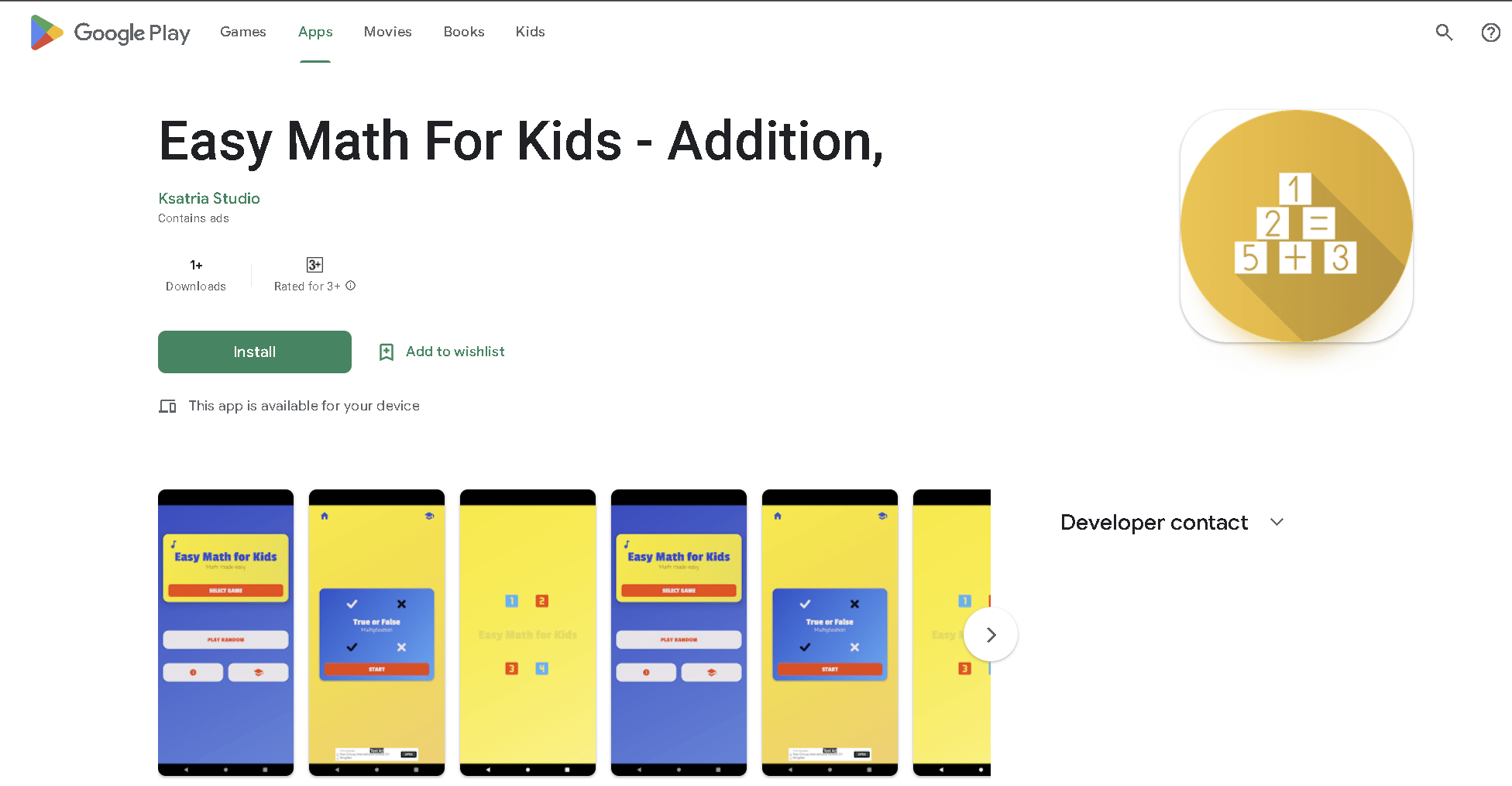 Easy Math For Kids - KSATRIA